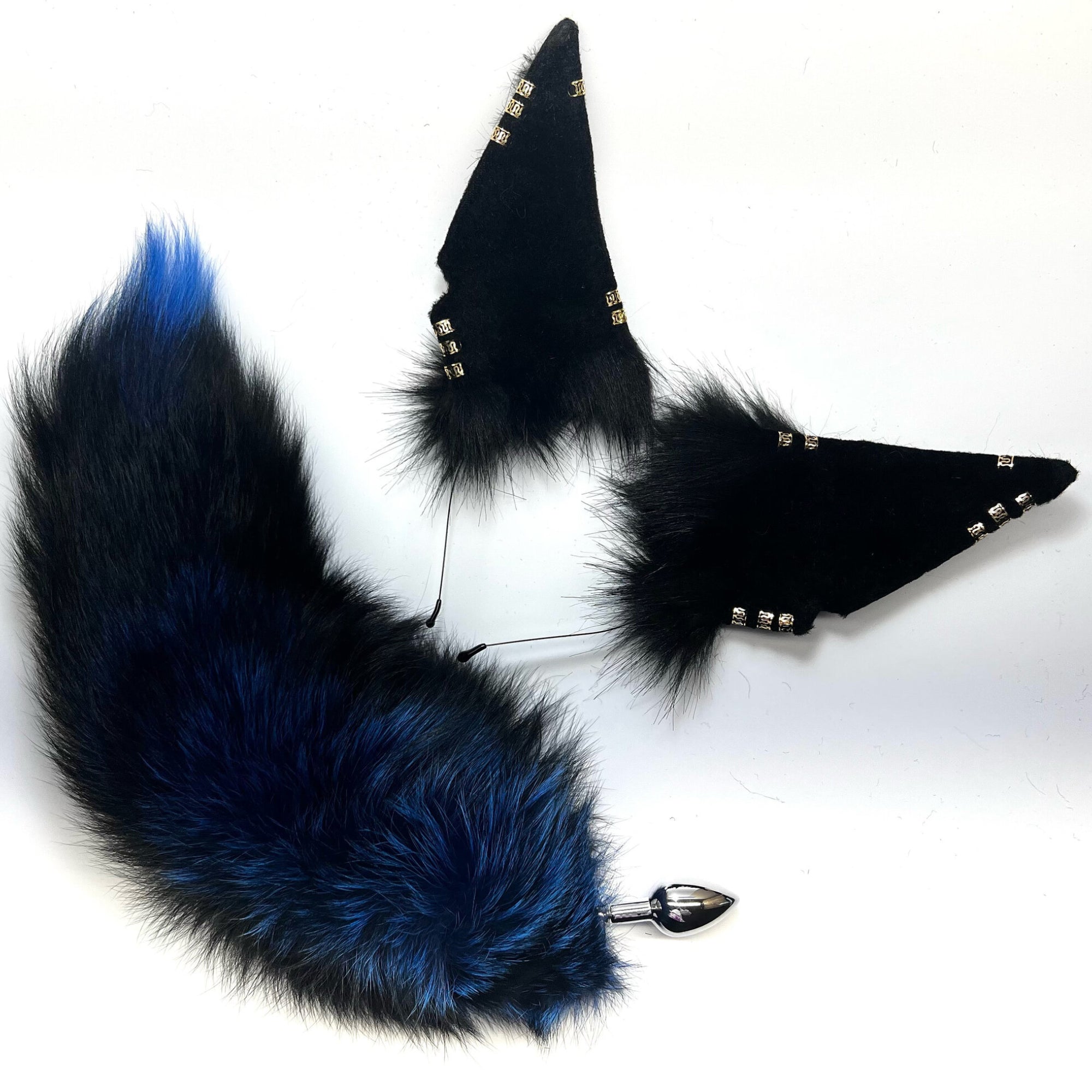 Mystic Blue 17 Inches Fox Tail Set – Indulge